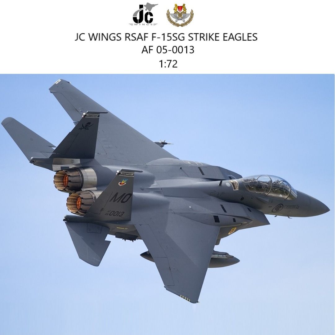 *PREORDER* JC WINGS MILITARY RSAF REPUBLIC OF SINGAPORE AIR FORCE ...