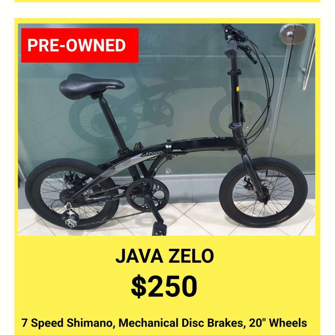 Pre-Owned. Java Zelo. Bifold 7 Speed Shimano. 20" Wheels | Thornton ...