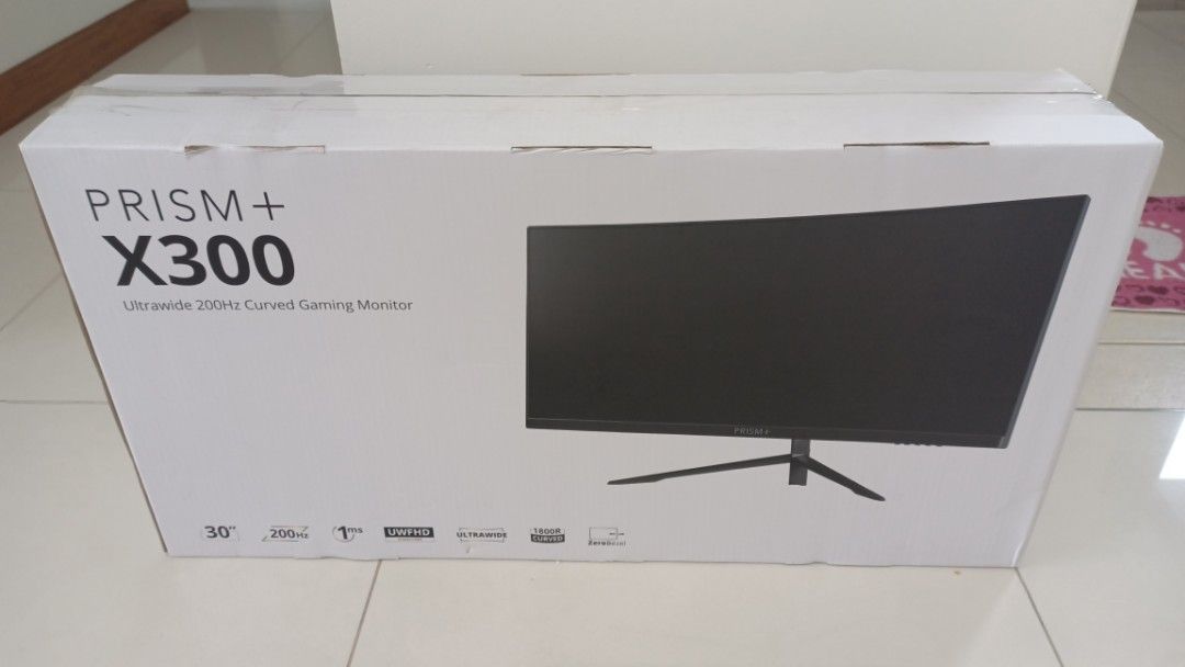 Prism + X300 curved screen monitor, Computers & Tech, Parts ...