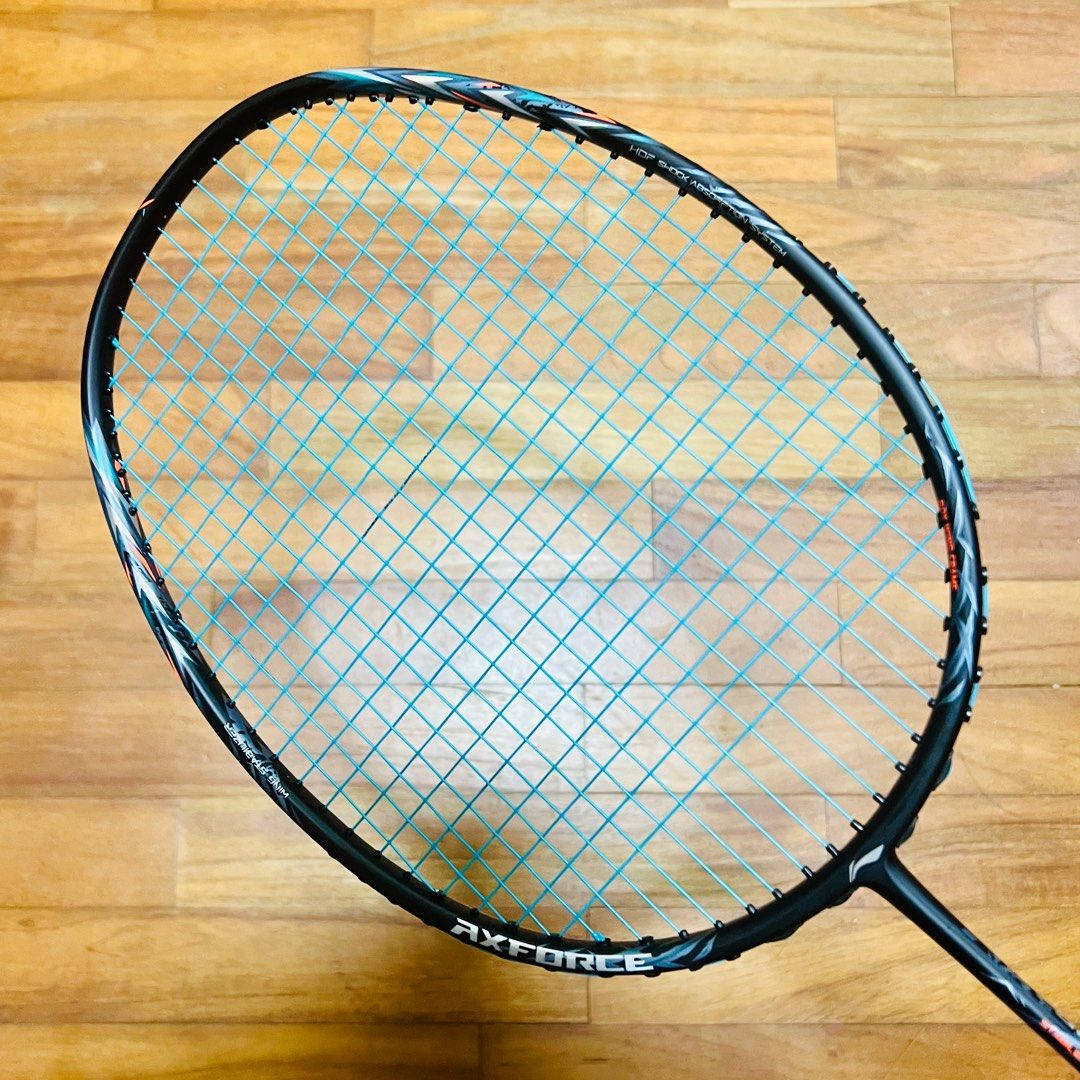 Pristine Condition Li Ning Axforce 70 4UG5 Badminton Racket strung with ...