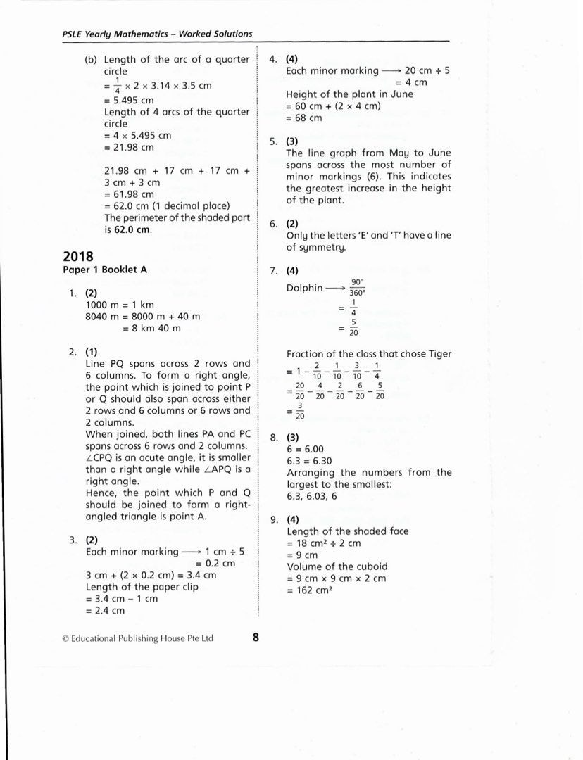 PSLE Actual past year paper 2012-2022 Eng,Math, Chinese, Science ...