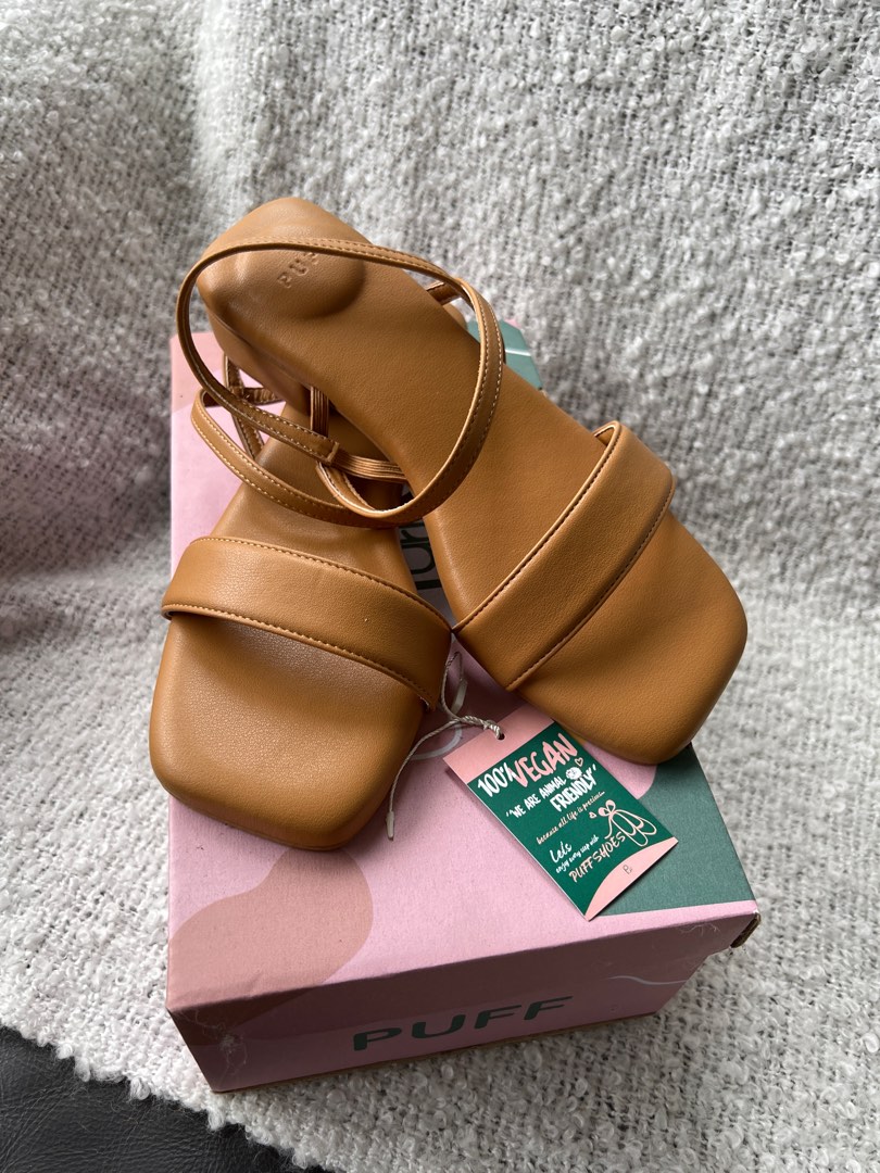 Puff Sandals - Melody Soft Heel in Squirrel, Women's Fashion, Footwear ...