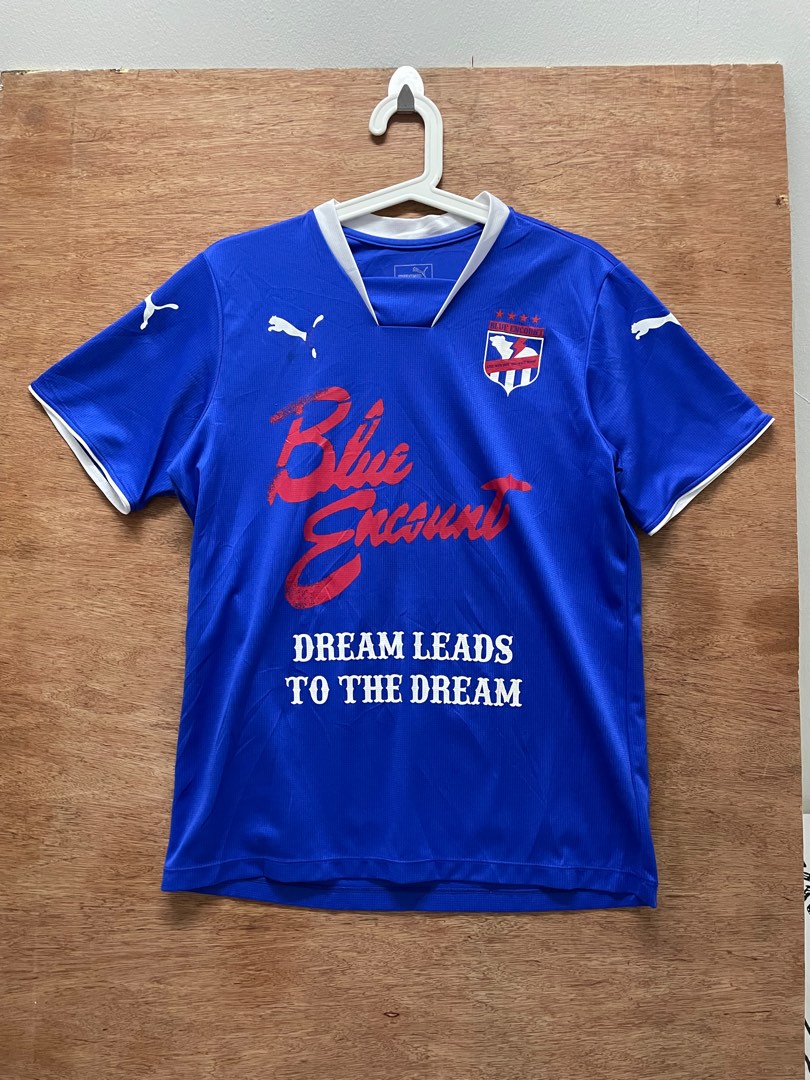 PUMA BLUE ENCOUNT BAND JERSEY, Men's Fashion, Tops & Sets, Tshirts ...