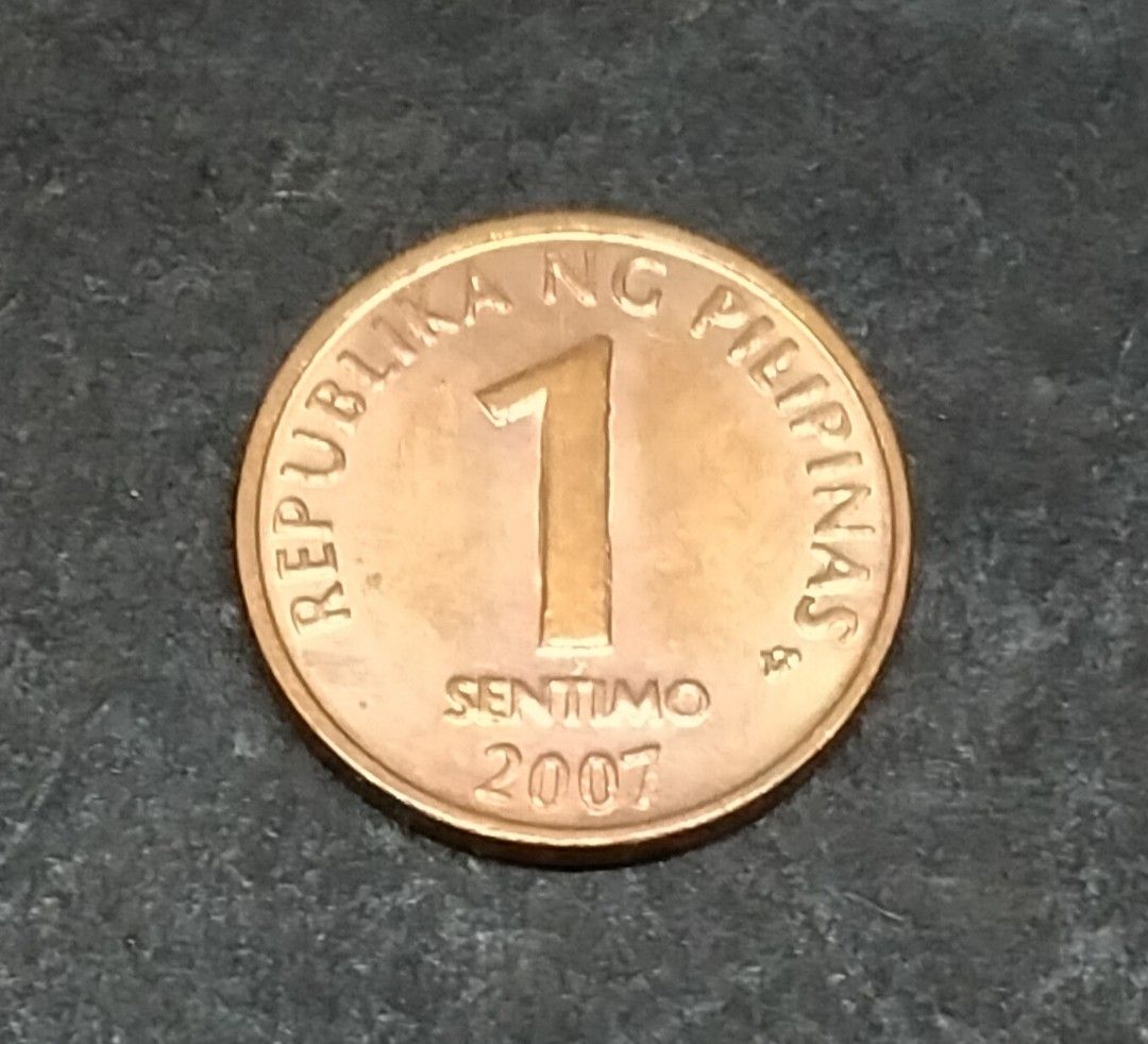RARE 2007 Philippine 1 sentimo old coin, Hobbies & Toys, Memorabilia & Collectibles, Currency on ...