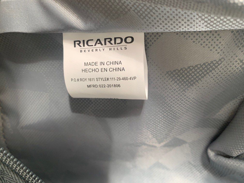 RICARDO Beverly Hills Navy Blue TSA 007 Large 28” 4 Wheel Luggage ...