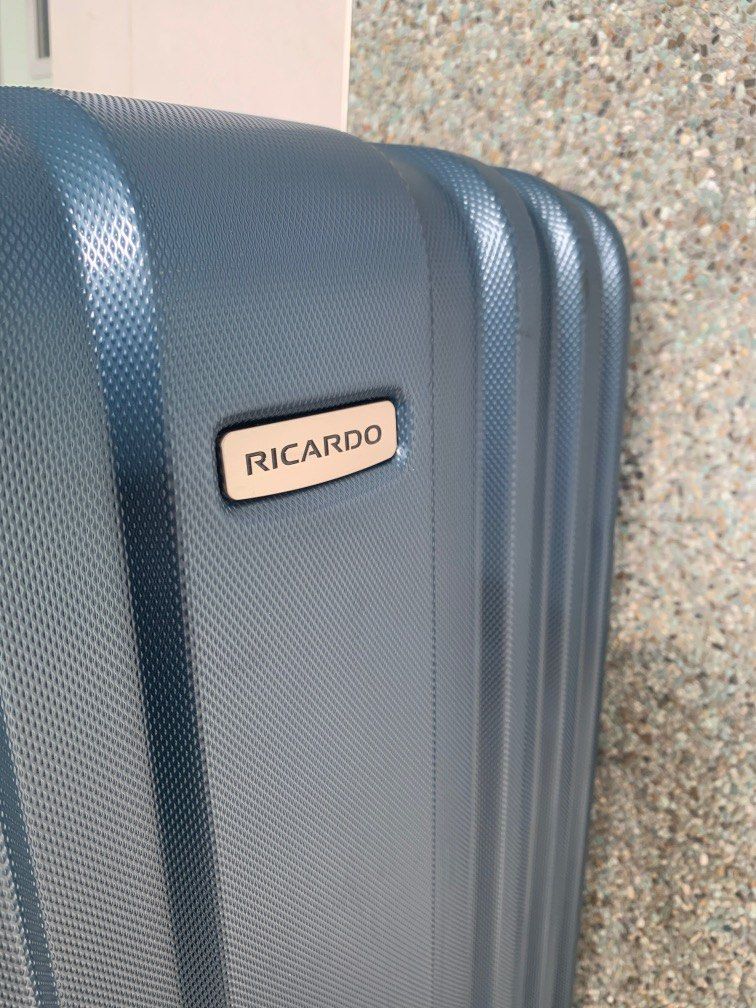 RICARDO Beverly Hills Navy Blue TSA 007 Large 28” 4 Wheel Luggage ...