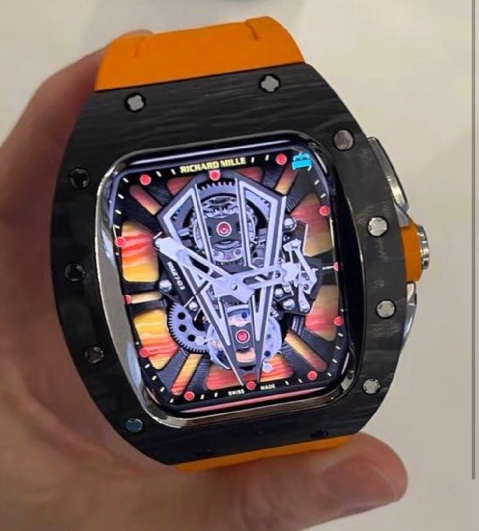 Richard Mille custom iwatch carbon case 45mm 44mm, Men's Fashion ...