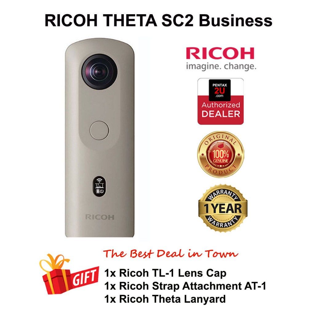 Ricoh Theta SC2 Business Model 360 Camera, Photography, Cameras on ...