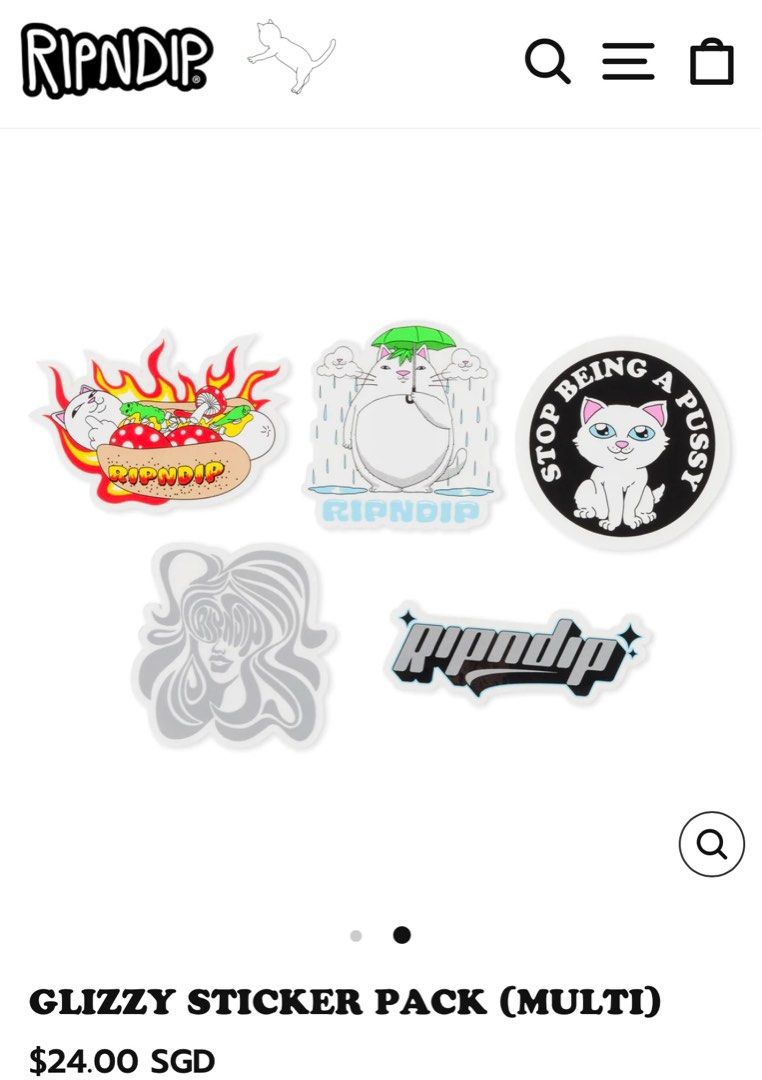 RIPNDIP Sticker pack, Hobbies & Toys, Stationery & Craft, Art & Prints ...