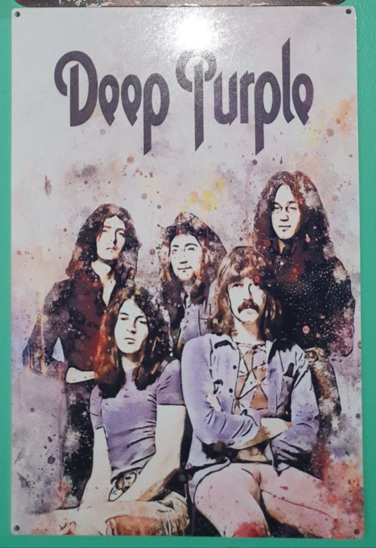 Rock band metal plate, Hobbies & Toys, Memorabilia & Collectibles ...