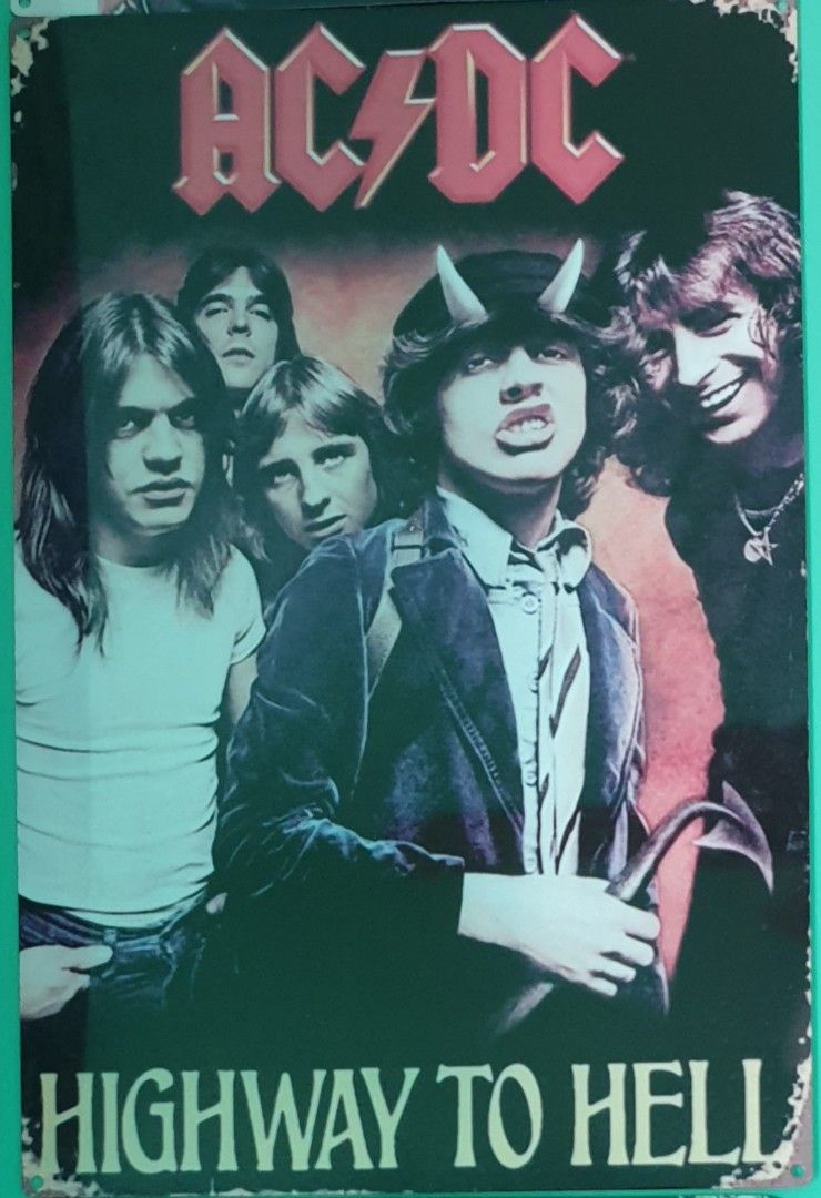 Rock band metal plate, Hobbies & Toys, Memorabilia & Collectibles ...