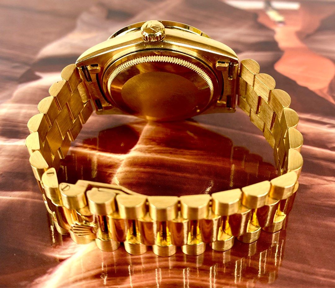 NDP Special-Rolex 16018 Customise Yellow Gold Diamond Men Watch, Men's ...