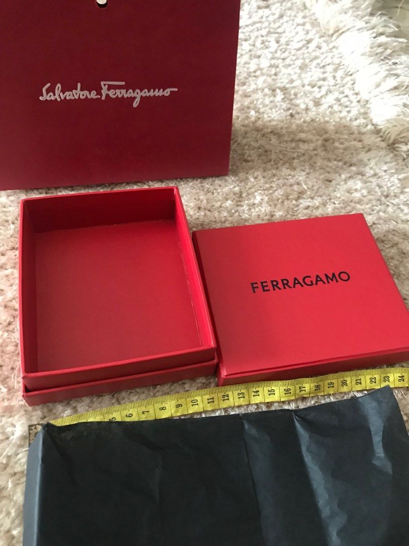 SALVATORE FERRAGAMO BOX AND PAPER BAG SIZE MINI BOK 150K PAPER BAG 50K ...