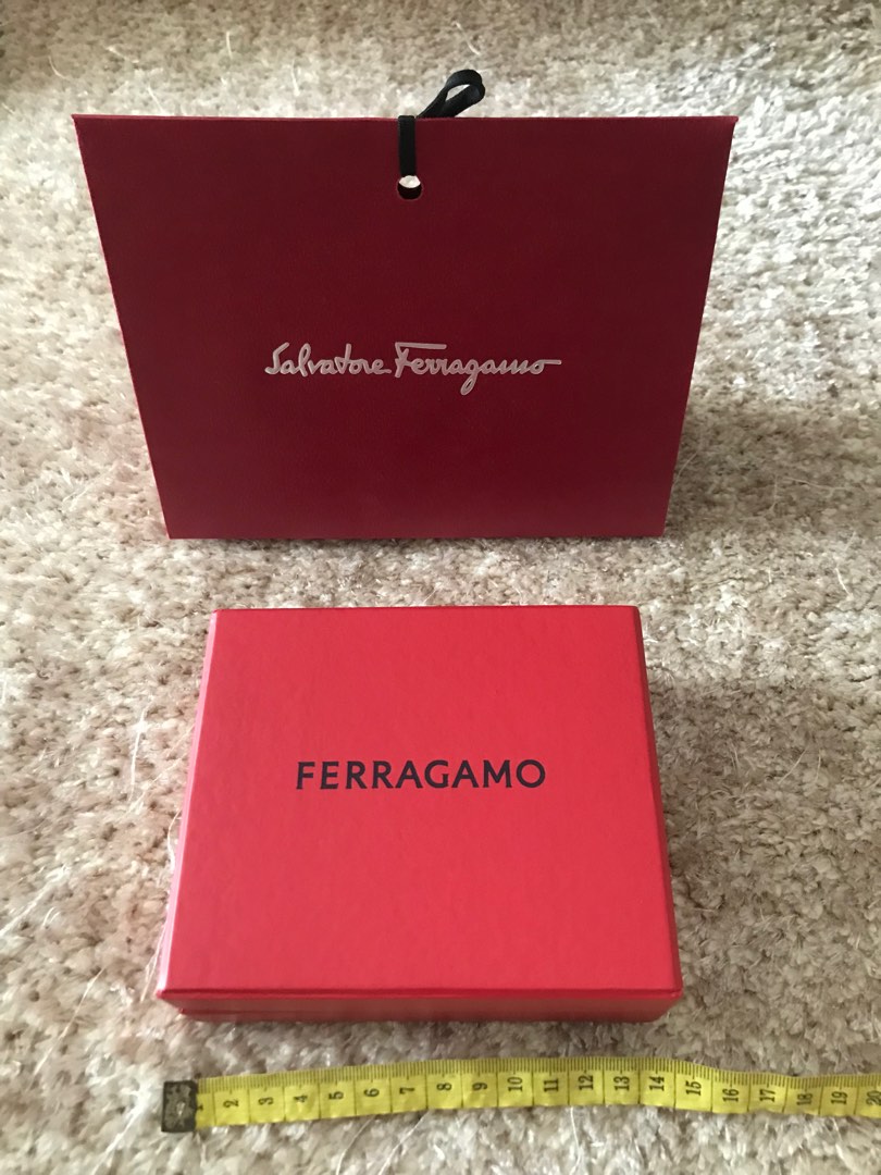 SALVATORE FERRAGAMO BOX AND PAPER BAG SIZE MINI BOK 150K PAPER BAG 50K ...