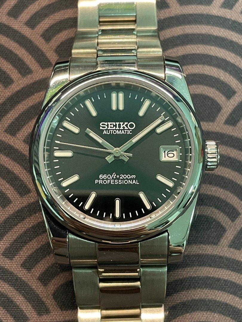Seiko Custom Mod “Datejust Black Sunburst” 36mm case, Men's Fashion ...