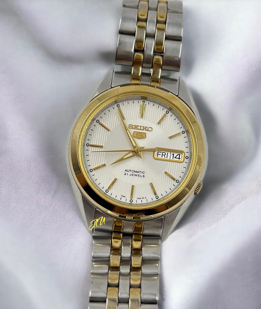 SEIKO 5 21Jewel Automatic 2Tone All Steel Watch ORIGINAL on Carousell