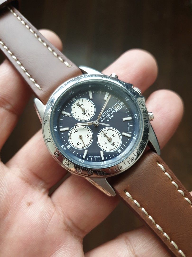 Seiko reverse blue panda, Men's Fashion, Watches & Accessories, Watches ...