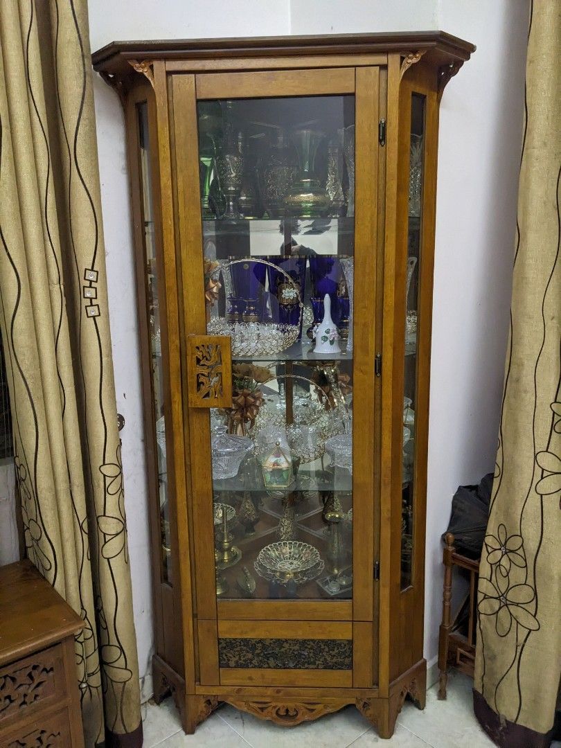 Set Meja, Almari, Drawer Kayu Jati dan Cengal (Urgent perlukan duit ...