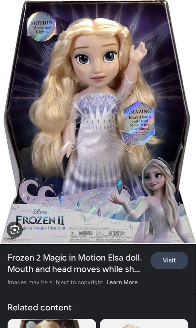 Singing moving lips elsa on Carousell