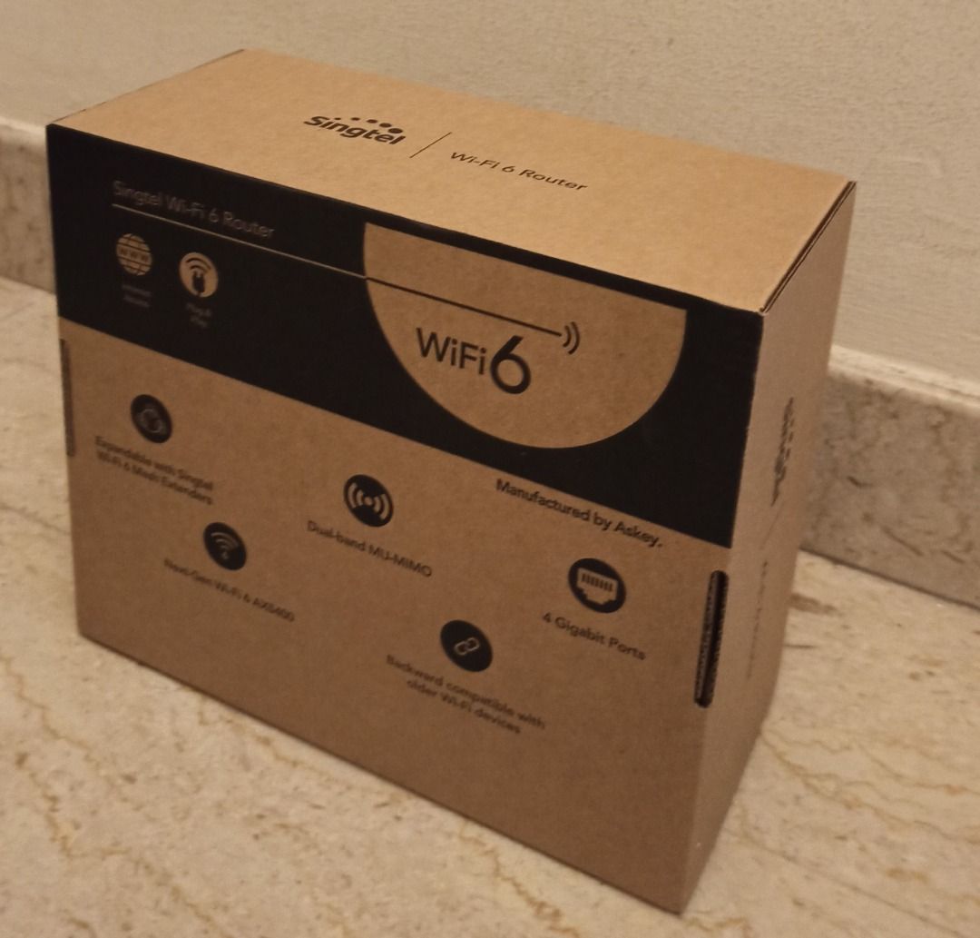 Singtel Wifi 6 Router (Askey RT5703W), Computers & Tech, Parts ...