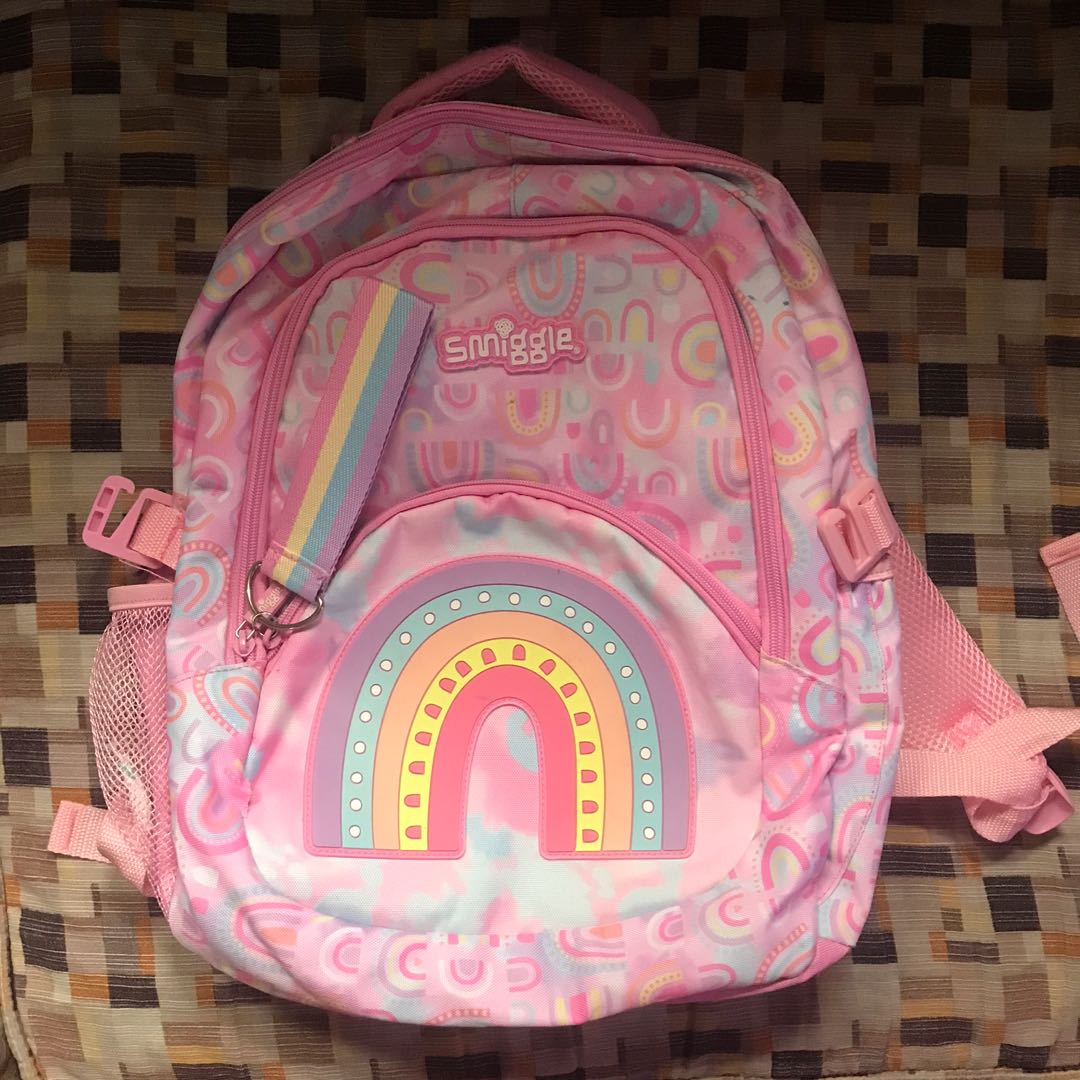 smiggle backpack rainbow bright side classic, Babies & Kids, Babies ...