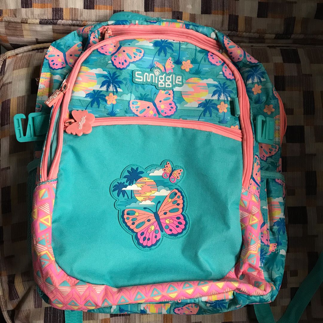 smiggle backpack butterfly classic, Babies & Kids, Babies & Kids ...