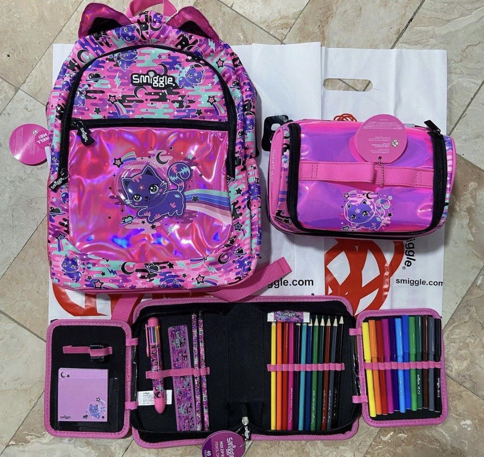 Smiggle Backpack Set, Women's Fashion, Bags & Wallets, Beach Bags on ...