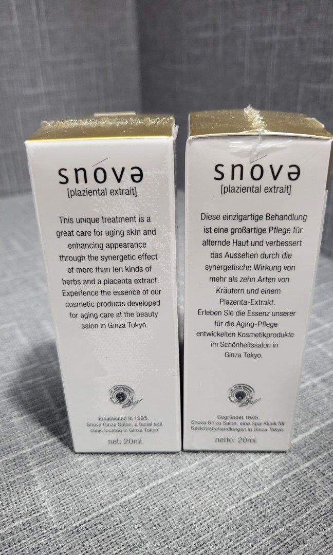SNOVA PLAZIENTAL EXTRAIT, Beauty & Personal Care, Face, Face Care on ...