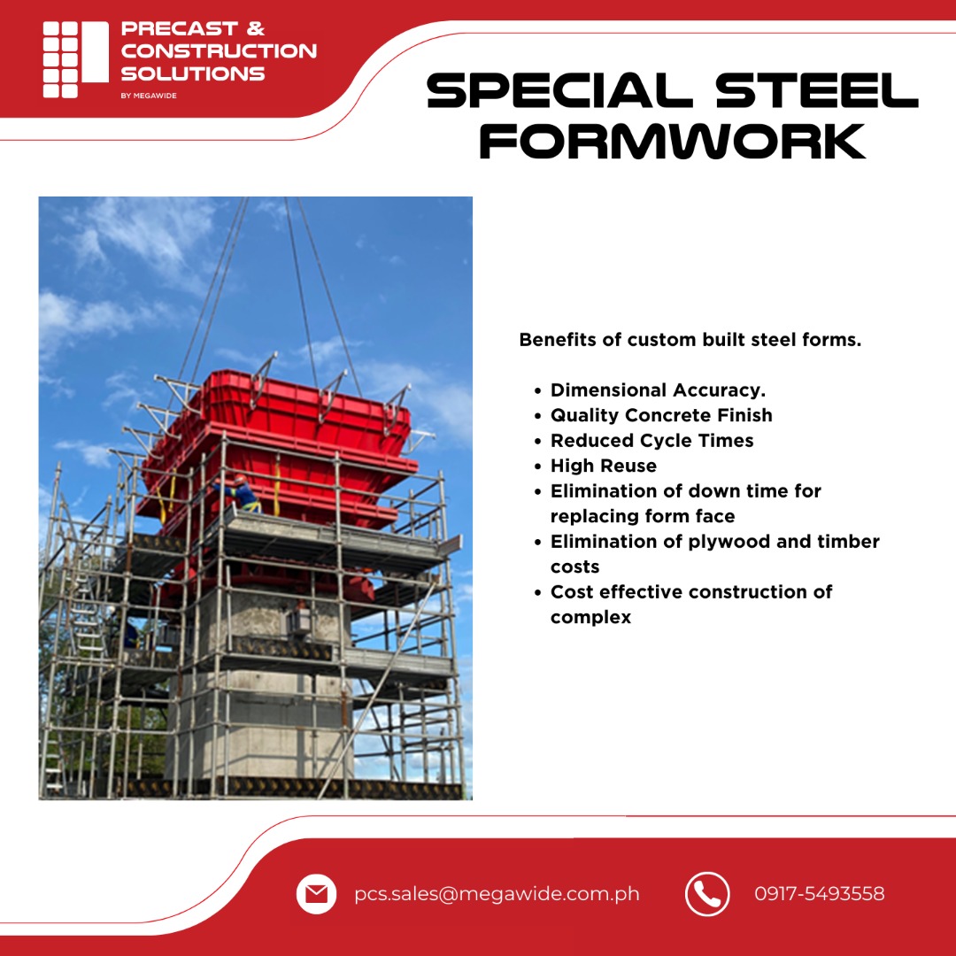 Special Steel Formwork by Precast & Construction Solutions by Megawide ...