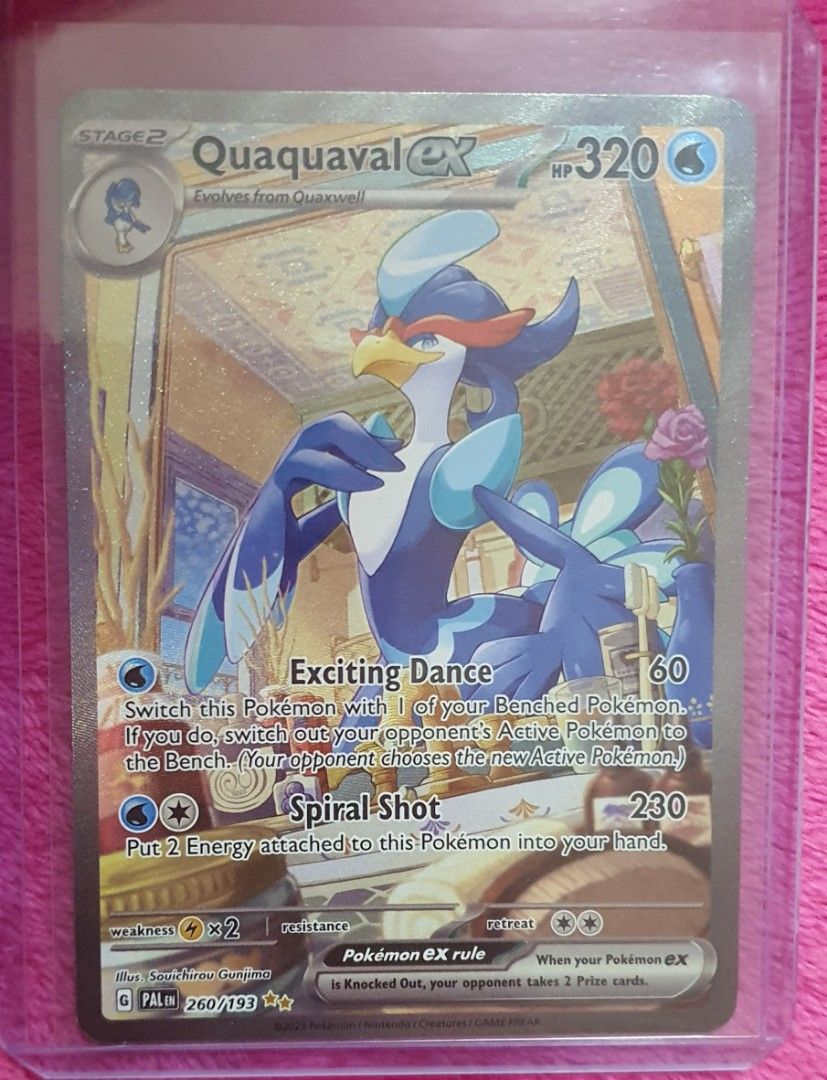 SV2 - Quaquaval EX SIR, Hobbies & Toys, Toys & Games on Carousell
