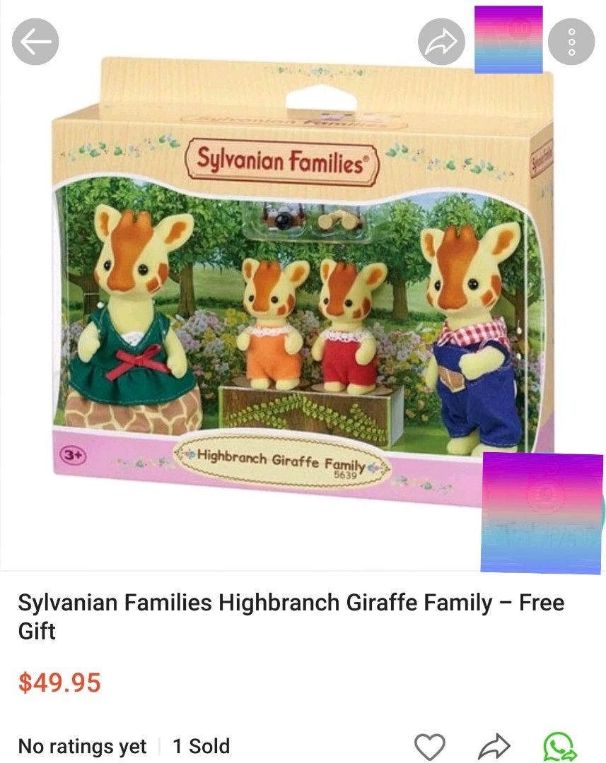 giraffe family calico critters