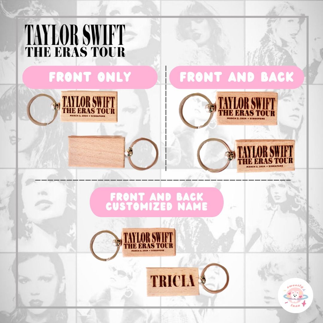 Taylor Swift Eras Tour Keychain (customized) | Fan Merch | Laser ...