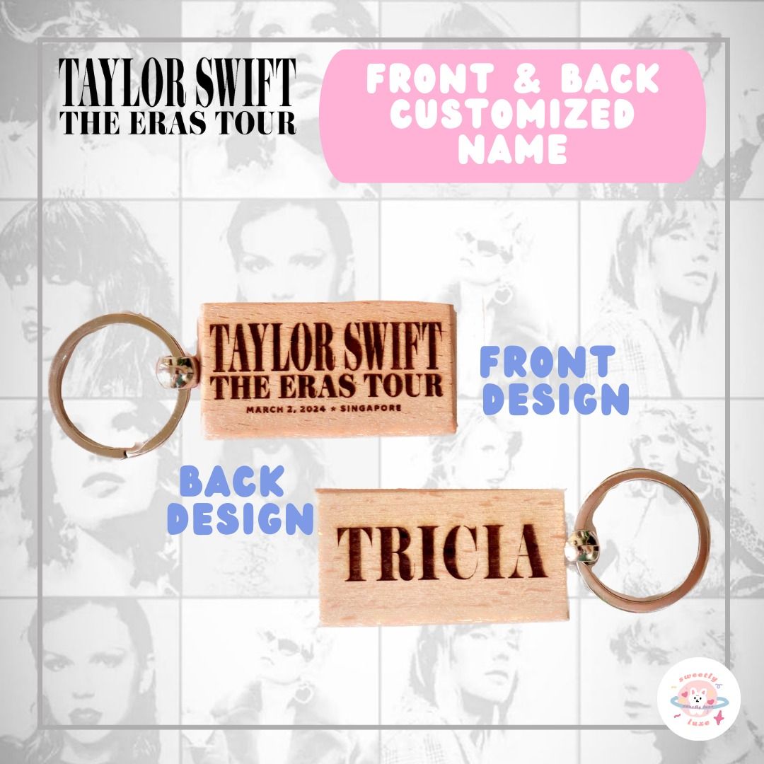 Taylor Swift Eras Tour Keychain (customized) | Fan Merch | Laser ...