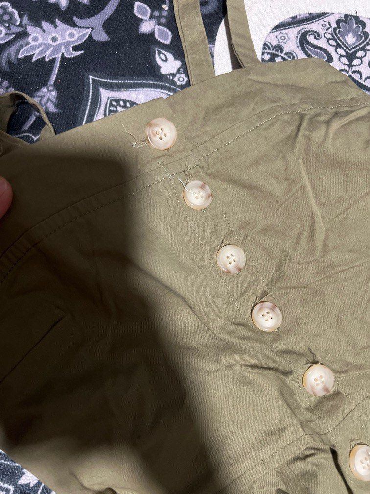 TEM Cami Army Green Dress, Women's Fashion, Dresses & Sets, Dresses on ...