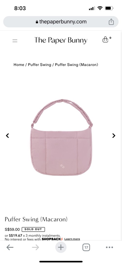 The Paper Bunny Swing, Women's Fashion, Bags & Wallets, Shoulder Bags ...