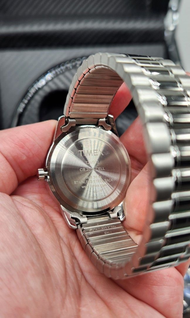 Timex Indiglo South Street 24-Hour Stainless Men's Wristwatch T2M932 ...
