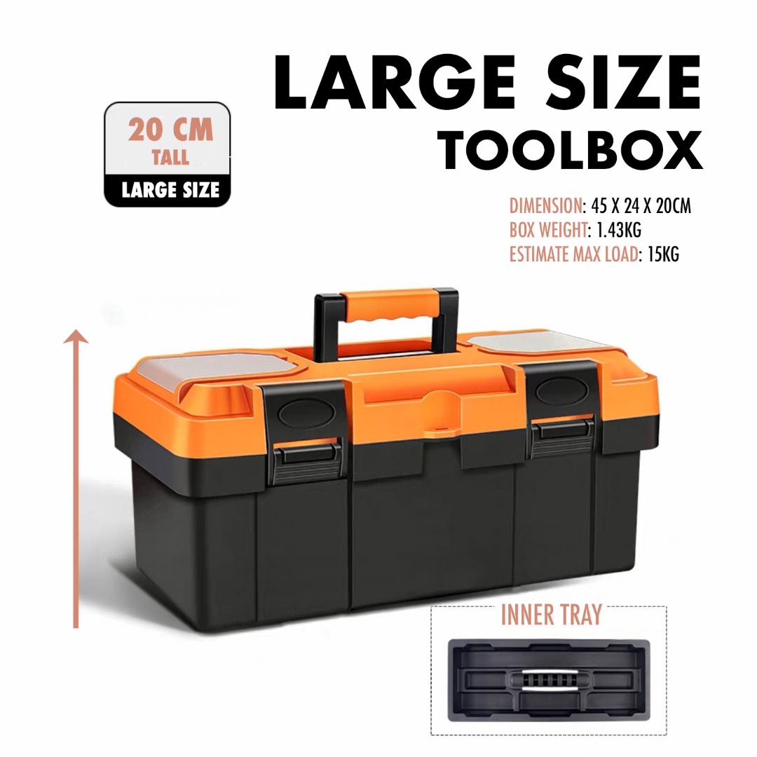 Tool Box LARGE SIZE, Furniture & Home Living, Home Improvement ...