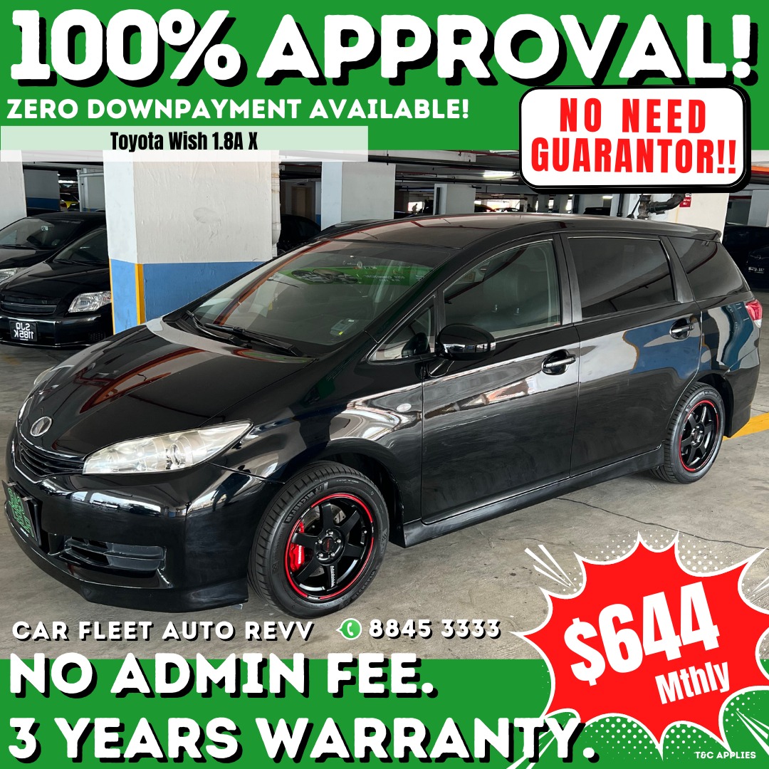 Used Toyota Wish Cars for Sale Singapore | Find your Dream Car at the ...