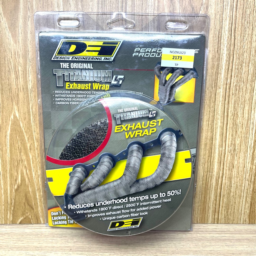 TP-DESIGN ENGINEERING 010127 Titanium 2" x 50' Exhaust Heat Wrap with ...