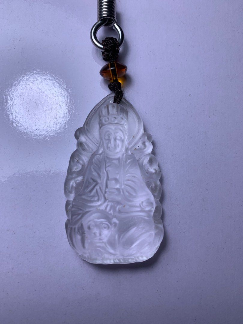 Translucent Liu Li Glass Buddha Pendant, Hobbies & Toys, Memorabilia ...
