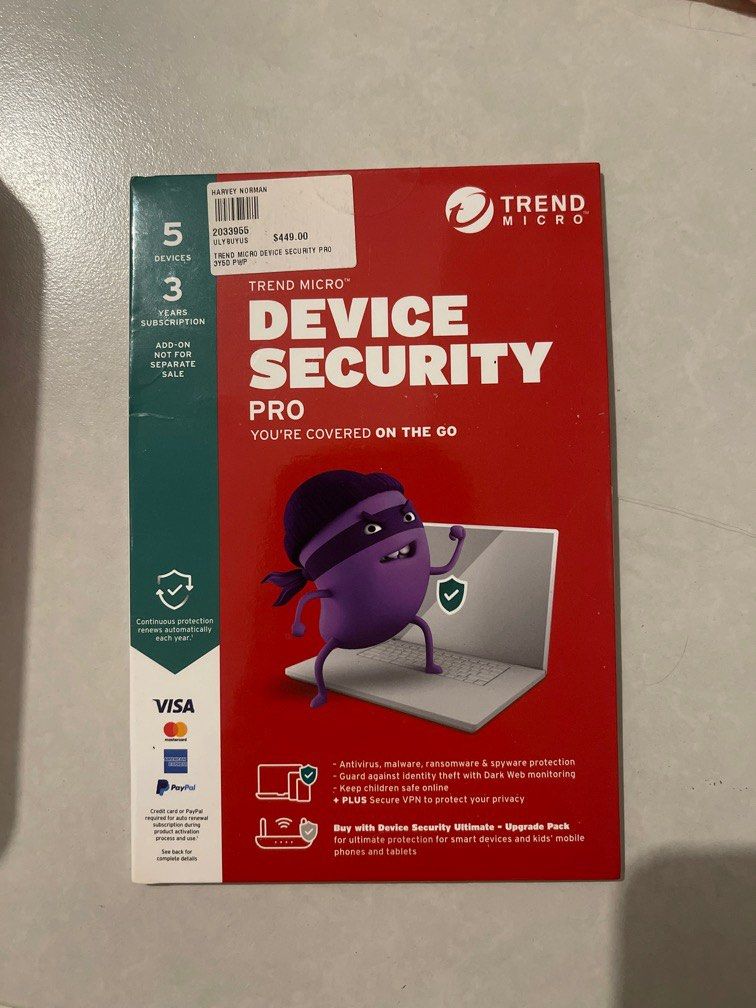Trend Micro Device Security Pro, Computers & Tech, Laptops & Notebooks ...
