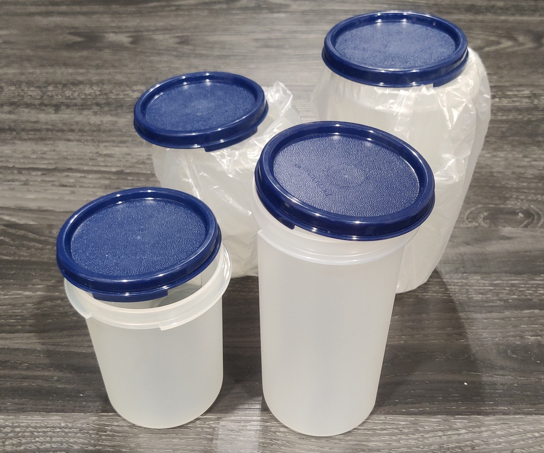 TUPPERWARE Liquid Container - Circular (4pc), Furniture & Home Living ...