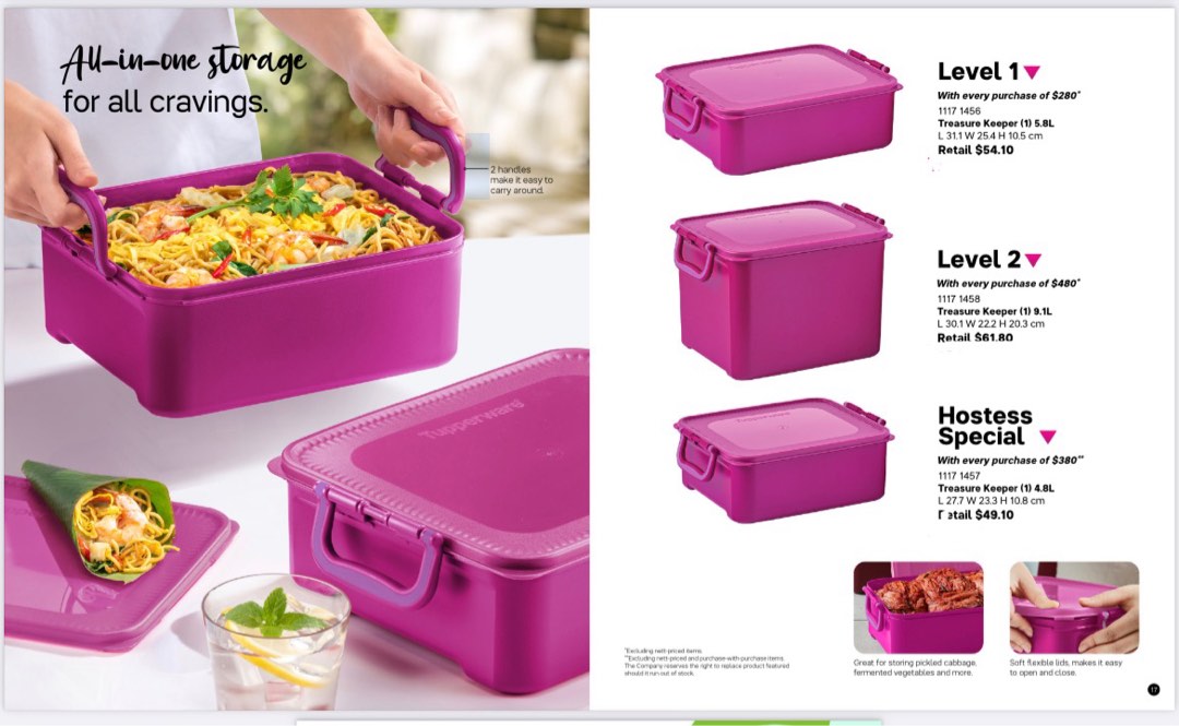 Tupperware Treasure Keepers, Furniture & Home Living, Kitchenware ...