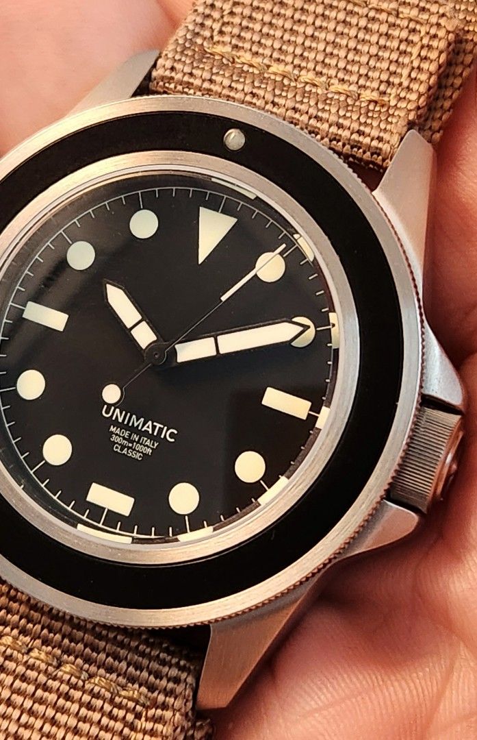 Unimatic UC1 Classic (Mint, fullset, bonus straps), Men's Fashion ...