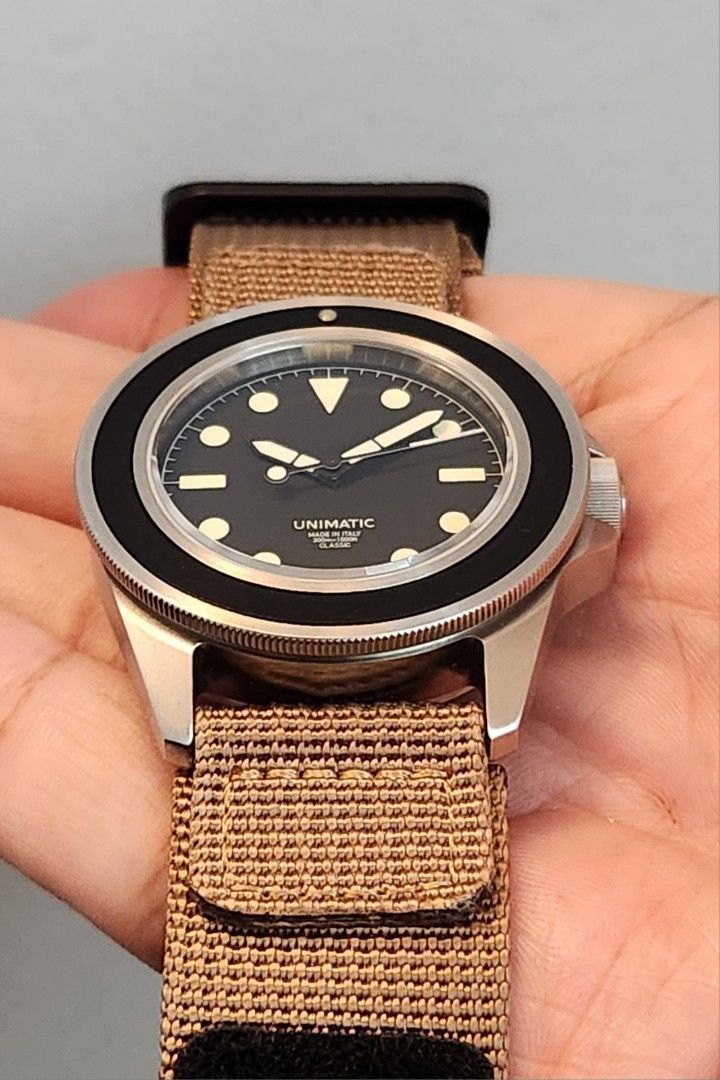 Unimatic UC1 Classic (Mint, fullset, bonus straps), Men's Fashion ...