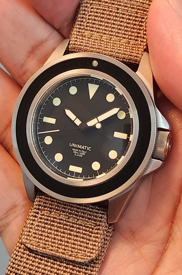 Unimatic UC1 Classic (Mint, fullset, bonus straps), Men's Fashion ...