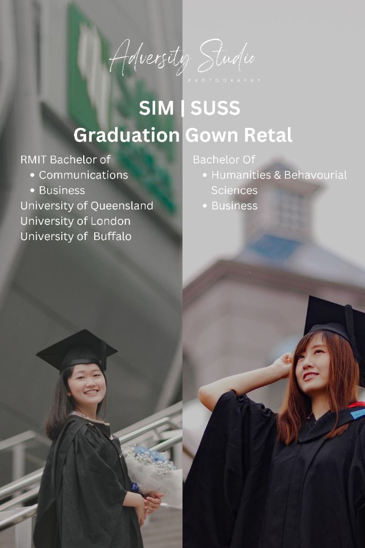 University & Polytechnic Gown Rental (NUS, NTU, SMU, SUTD, SIM, SUSS, Nanyang Polytechnic ...