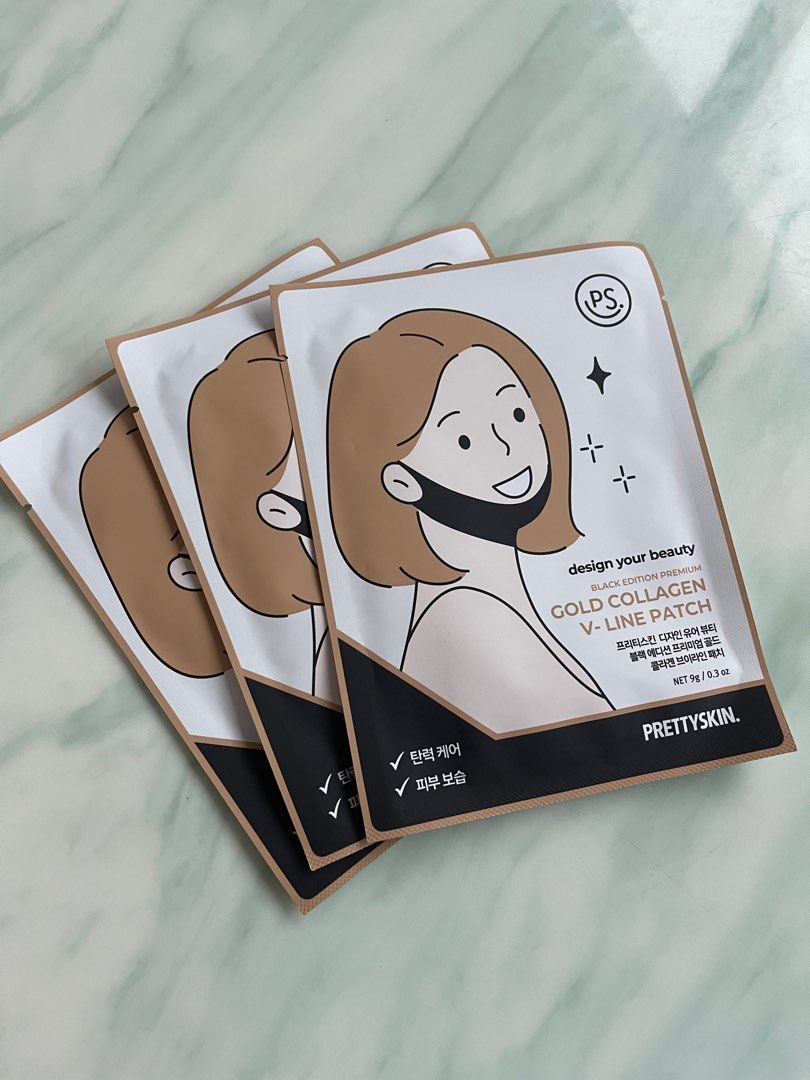 V Shape Gold -Collagen Mask, Beauty & Personal Care, Face, Face Care on ...