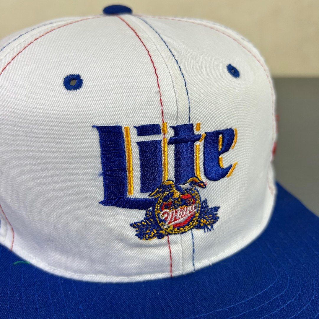 Vintage Miller Lite Snapback Cap, Men's Fashion, Watches & Accessories ...