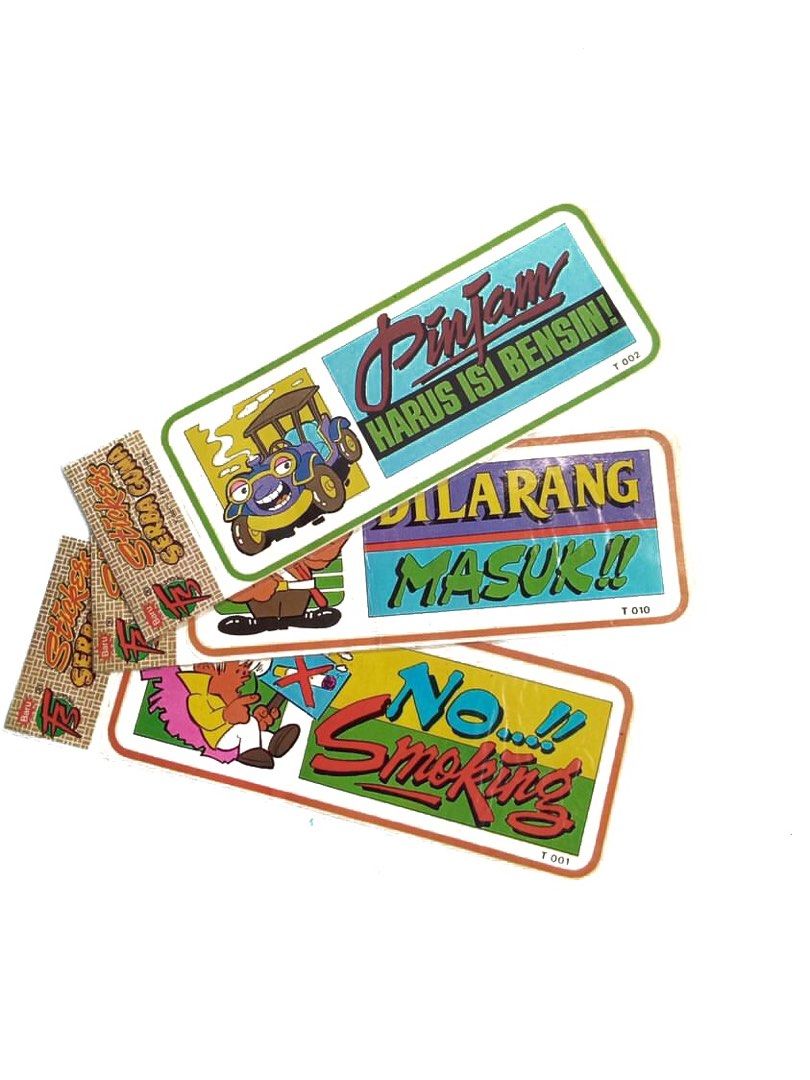 Vintage Sticker Indonesian 90s graphic Jadul Grafis nusantara ...